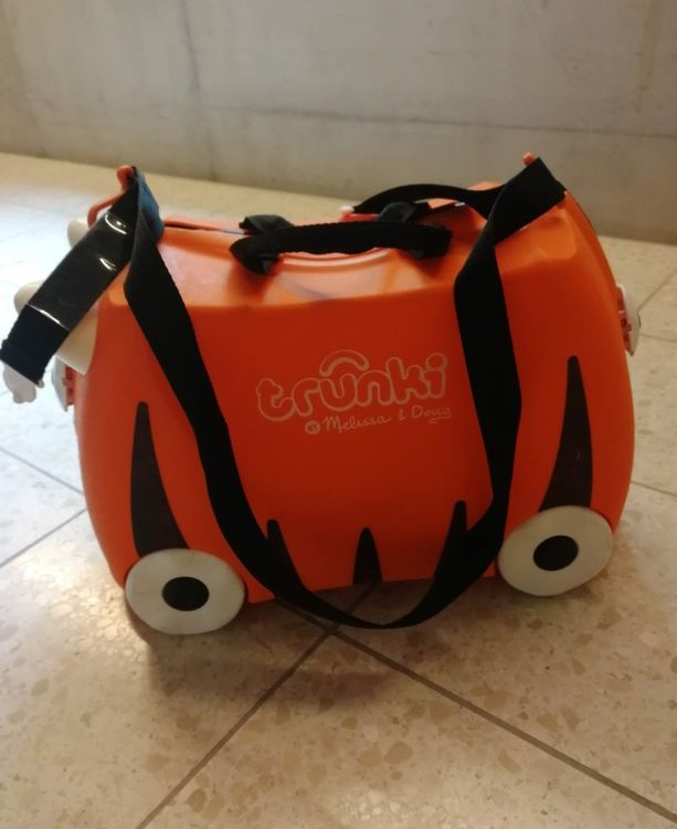 Trunki, Kinderkoffer Tiger orange mit Räder (Gebraucht) in Zürich für ...