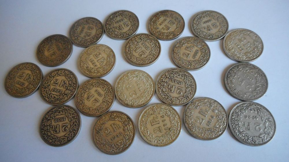 ** 20 x 2.- SILBERLOT -- 200g ** | Kaufen auf Ricardo