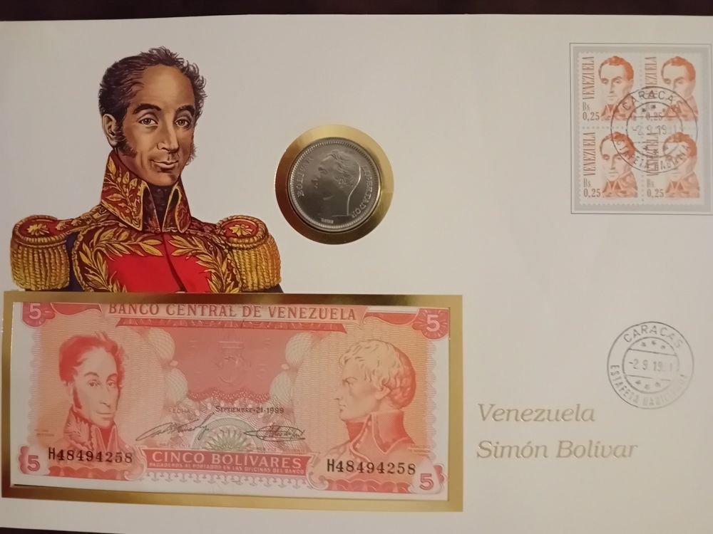 Banknotenbrief mit Münze - Venezuela (Neu und originalverpackt) in Muralto für CHF 6.95 – mit ...