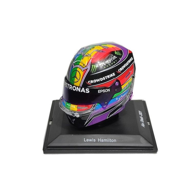Lewis Hamilton Mercedes AMG Formel 1 Helm 1:5 -AbuDhabi 2021 (Neu und ...