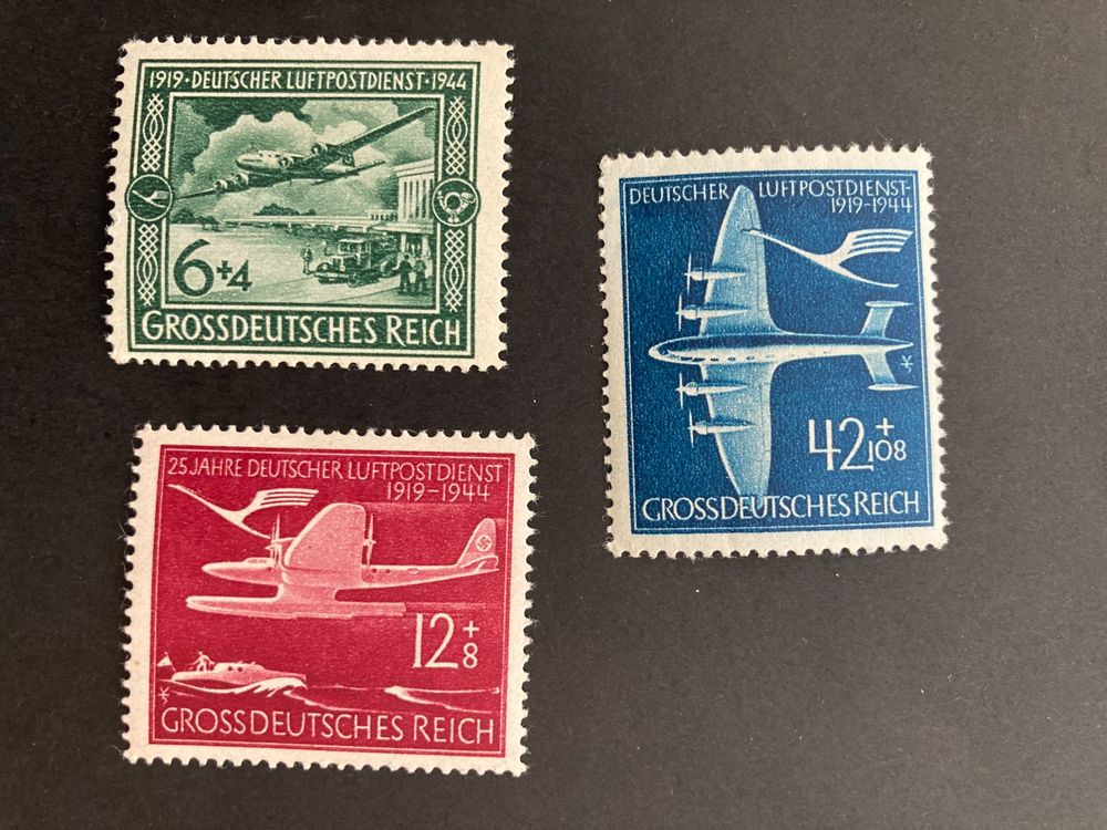 Deutsches Reich 1944 Satz 25 Jahre Luftpostdienst Flugzeuge (Neu (gemäss Beschreibung)) in ...