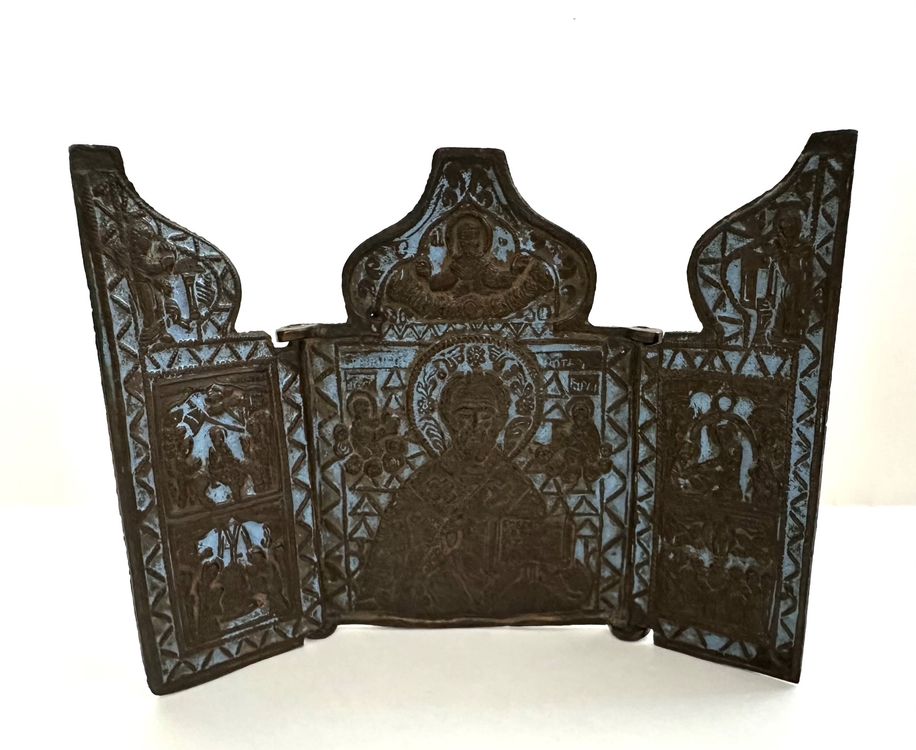 Antike Russische Emalierte Ikone aus Bronze (Gebraucht) in Root für CHF 54 – nur Abholung auf ...