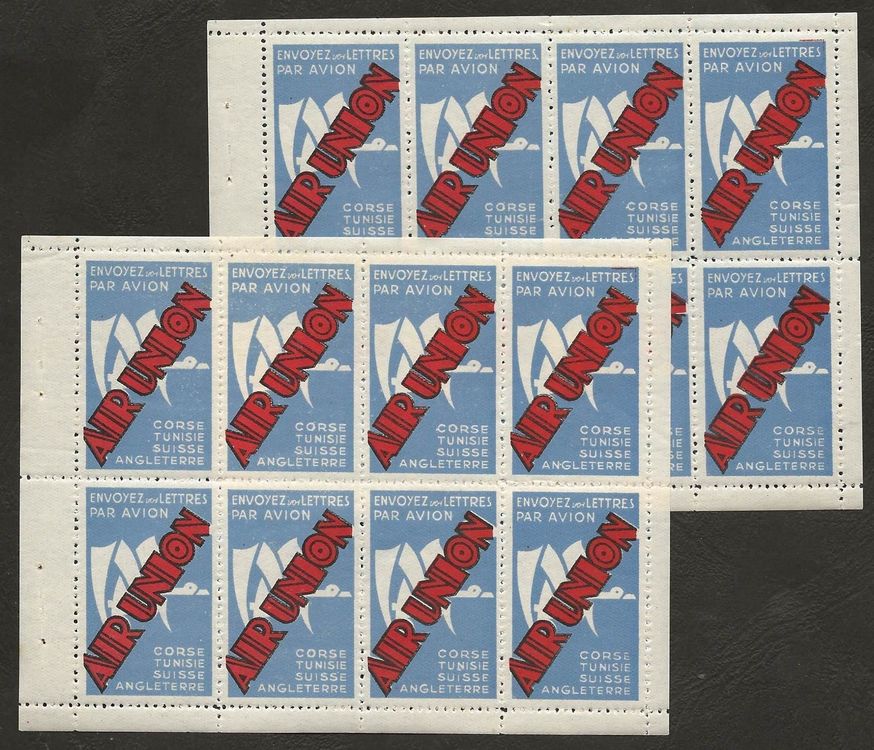 Flugpost Schweiz 1927 AIR UNION Vignette Katalog 2400.- (Gebraucht) in Au ZH für CHF 520 – mit ...