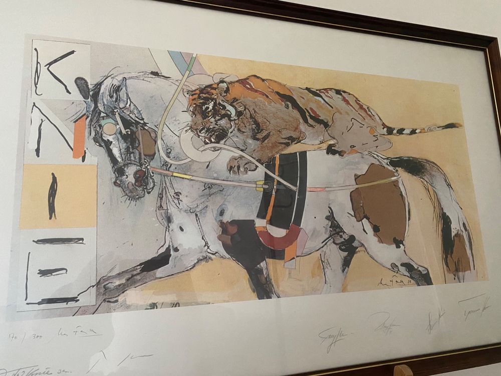 Hans Falk- Tiger Farblithografie ORIGINAL | Kaufen auf Ricardo