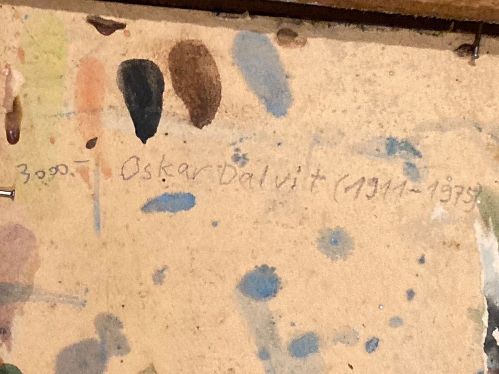Oskar Dalvit 1952 (1911-1975) Gemälde signiert und datiert (Gebraucht ...