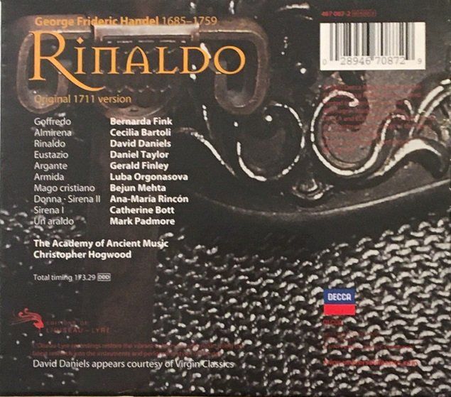 Händel - Rinaldo (Bartoli / Daniels) (Gebraucht) in Grüningen für CHF 9 ...