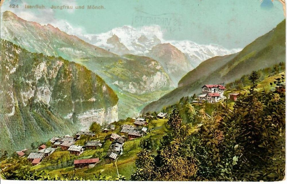 Karte von Isenfluh mit JUngfrau u.Mönch (Gebraucht) in Flaach für CHF 2 – mit Lieferung auf ...