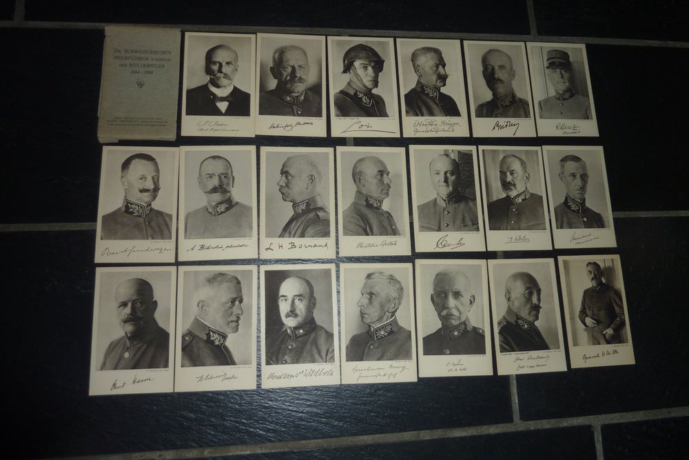 AK,Schweizerische Heerführer, Weltkrieg,1914-18,Fotos | Kaufen auf Ricardo
