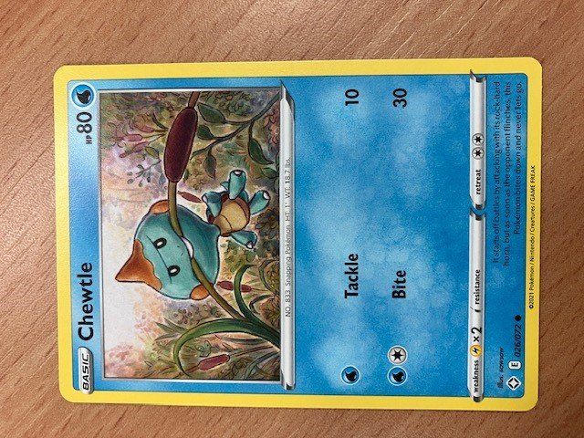 Pokemon Chewtle 026/072 c (Gebraucht) in Ruggell für CHF 0.2 – mit ...