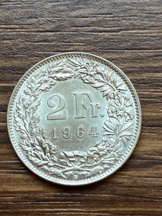2 Franken 1964 (Gebraucht) in Zürich für CHF 5 – mit Lieferung auf Ricardo kaufen