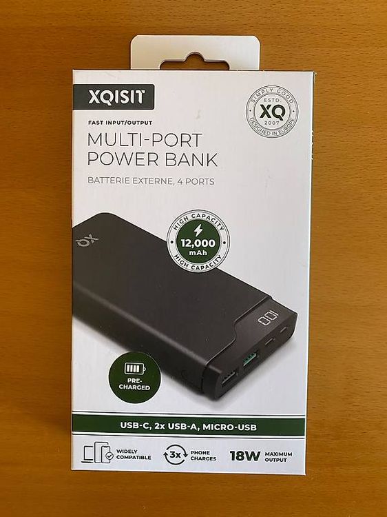 Xqisit Multi Port Power Bank 12000 mAh | Kaufen auf Ricardo