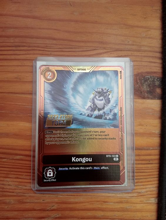 KONGOU BT9-103 2023 Store Tournament TOP 4 Edition DIGIMON | Kaufen auf Ricardo