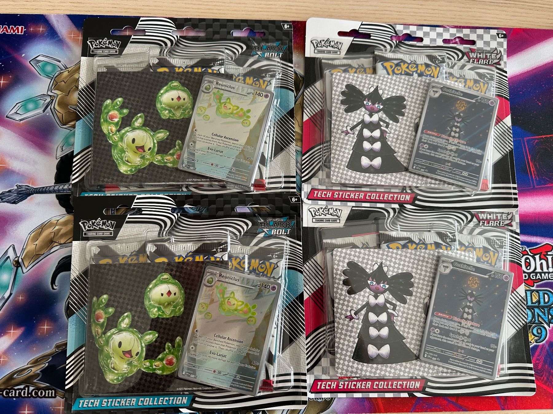 🇬🇧Pokémon TCG 4X Tech Sticker Collection ( Black & White ) (Neu und ...