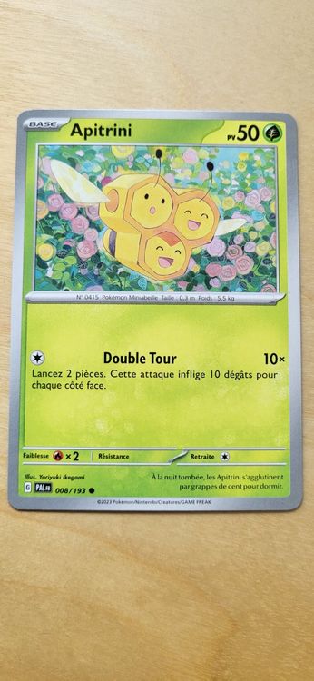 Carte Pokémon Apitrini 008/193 Écarlate et Violet EV02 | Kaufen auf Ricardo