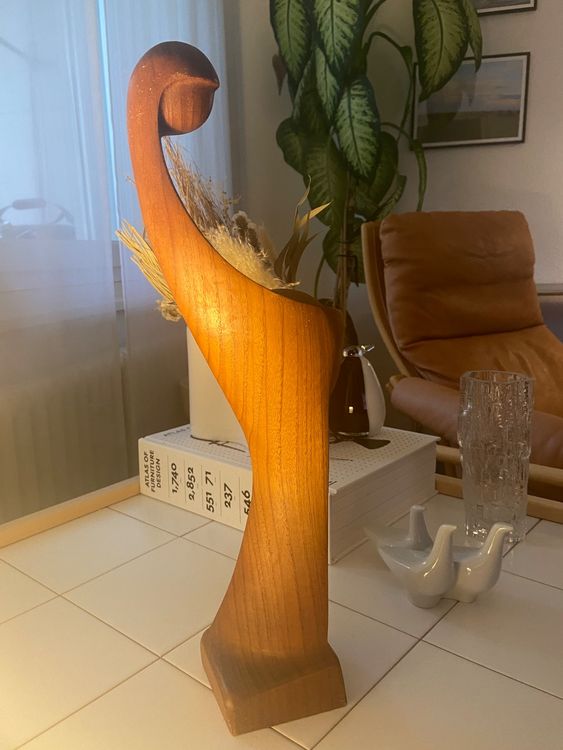 Dänische Teakholz-Skulptur von Simon Randers, 43 cm, 1960’s (Gebraucht ...