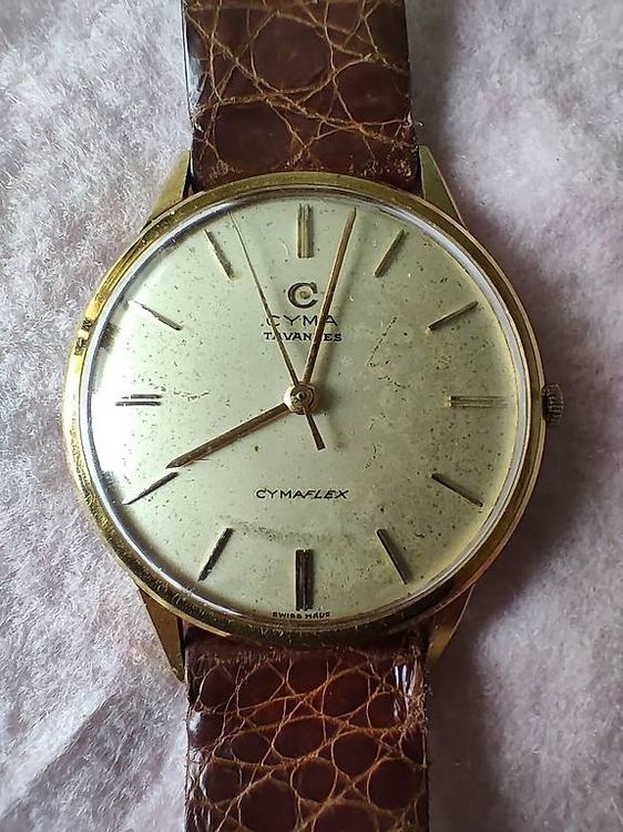 Cyma Tavannes Cymaflex in oro 18K - anni 50/60 (Gebraucht) in ...