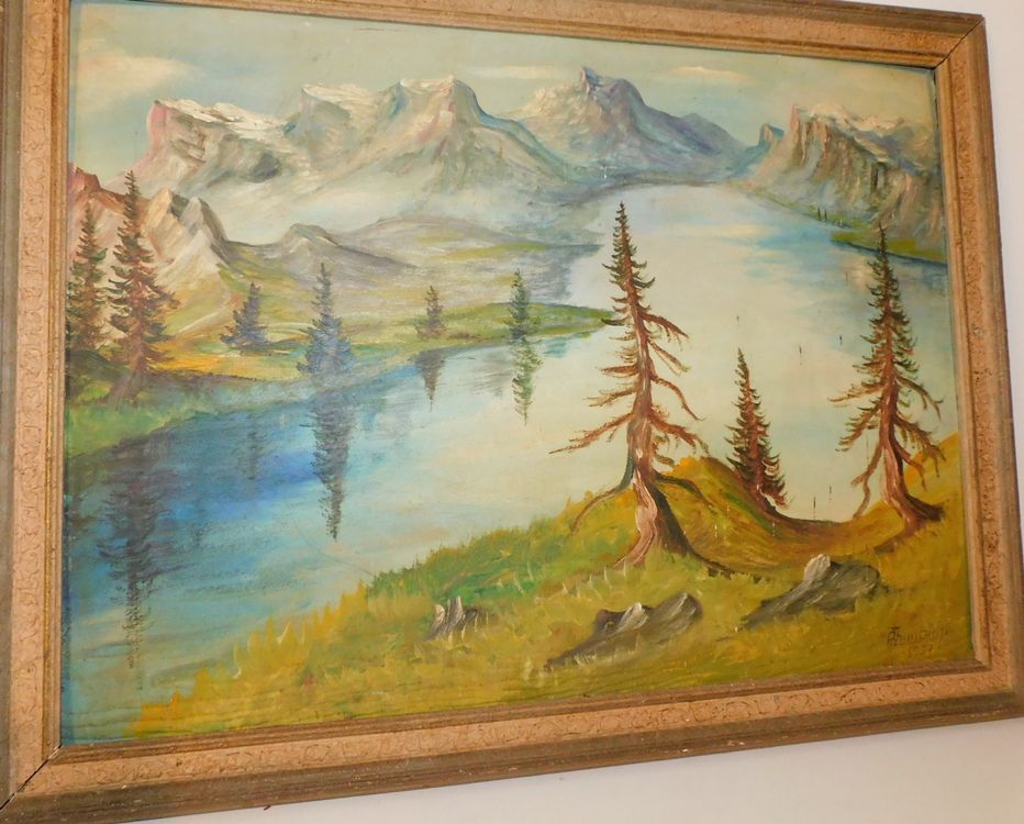 Kunst - Gemälde Ölbild signiert u datiert Gemälde (Gebraucht) in Sursee für CHF 7 – nur Abholung ...