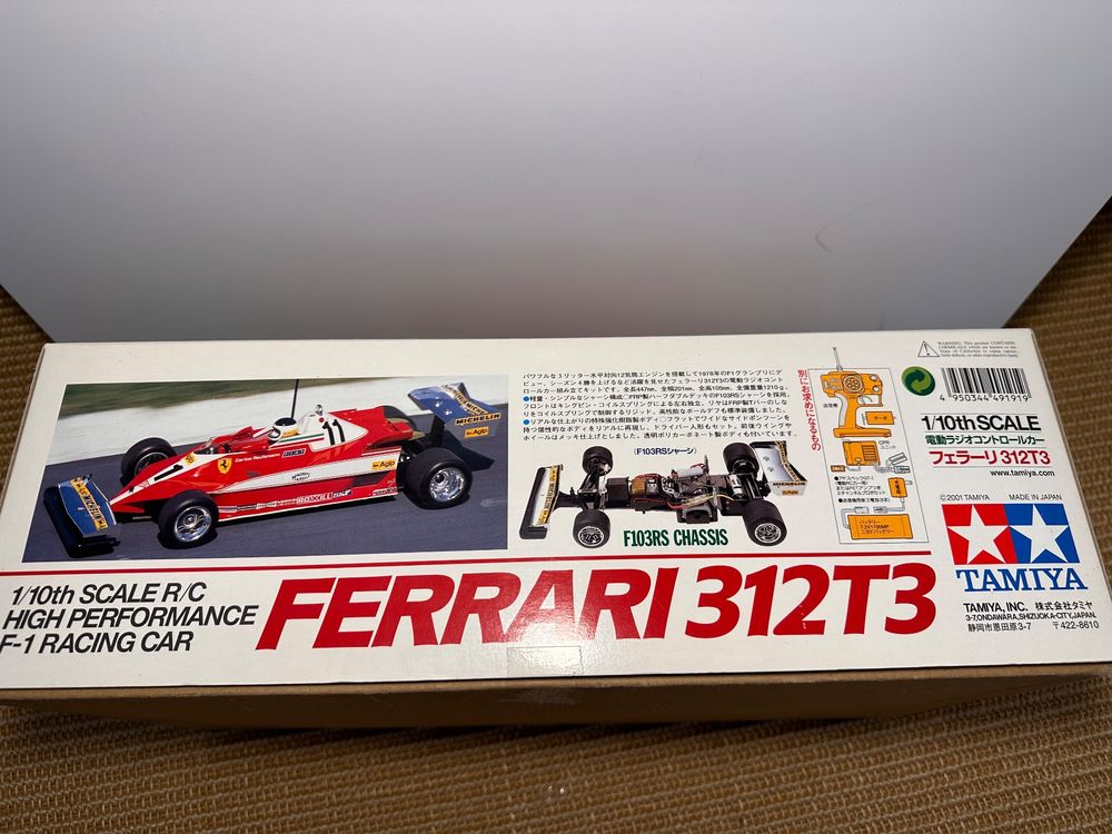 NEU VINTAGE 2001 RC TAMIYA 1/10 F1 FERRARI 312 T3 | Kaufen auf Ricardo