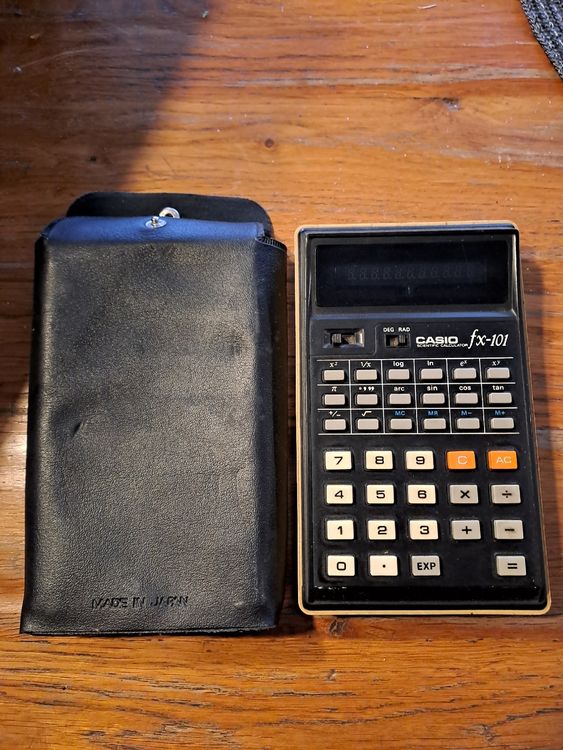 Casio fx-101 Taschenrechner Vintage Retro mit Hülle Japan (Gebraucht) in Gerlafingen für CHF 13 ...