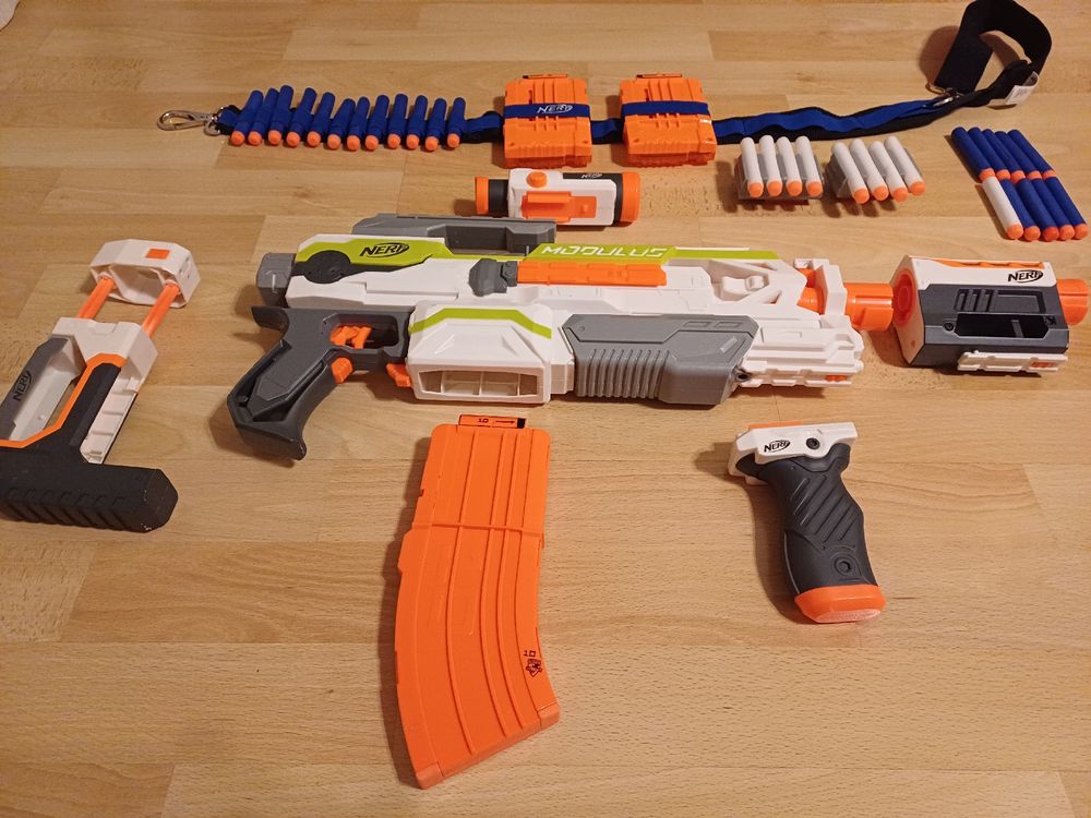 Nerf Gun Modulus inkl. 1x 10er und 2x 6er Magazin | Kaufen auf Ricardo