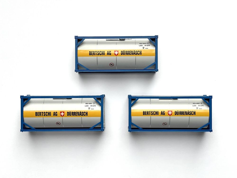 20ft Tankcontainer-Set BERTSCHI AG (H0) (Neu und originalverpackt) in ...