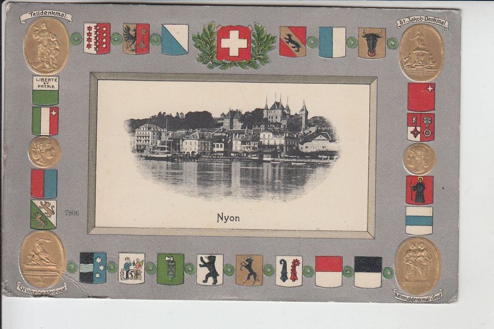 Nyon VD encadré des armoiries des (Gebraucht) in Niedergesteln für CHF ...