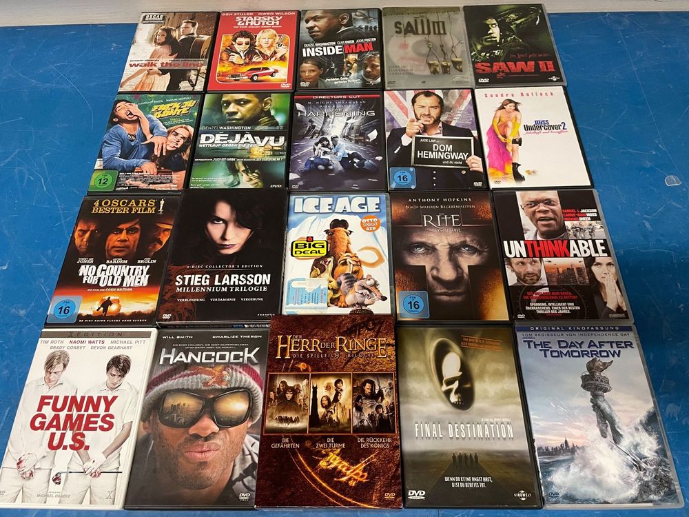 DVD Sammlung - Action, Thriller, Horror - über 120 Filme. (Gebraucht) in Nottwil für CHF 30 ...