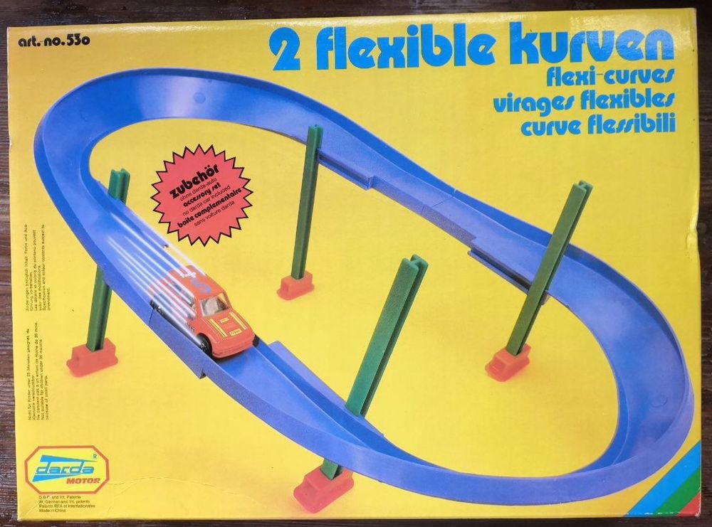 Darda Motor 2 Flexible Kurven Autospielzeug Rennbahn (Neu und ...