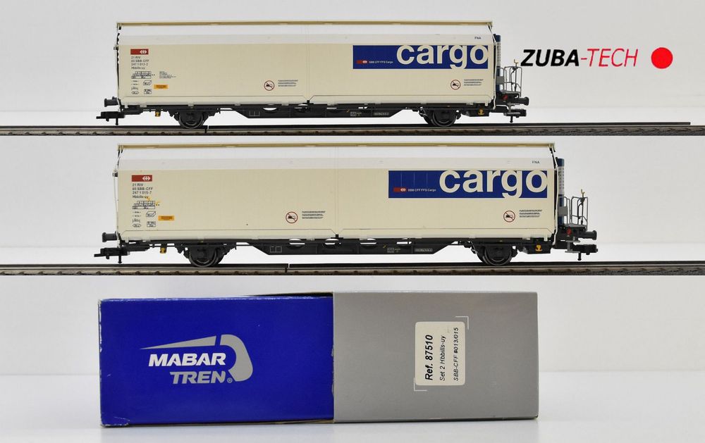 Mabartren 87510 Schiebewandwagenset 2tlg SBB Cargo H0 GS OVP (Neu ...