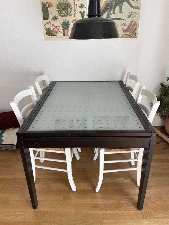 Extendable Dining Table from IdealSedia - Dark Wood Finish | Kaufen auf Ricardo