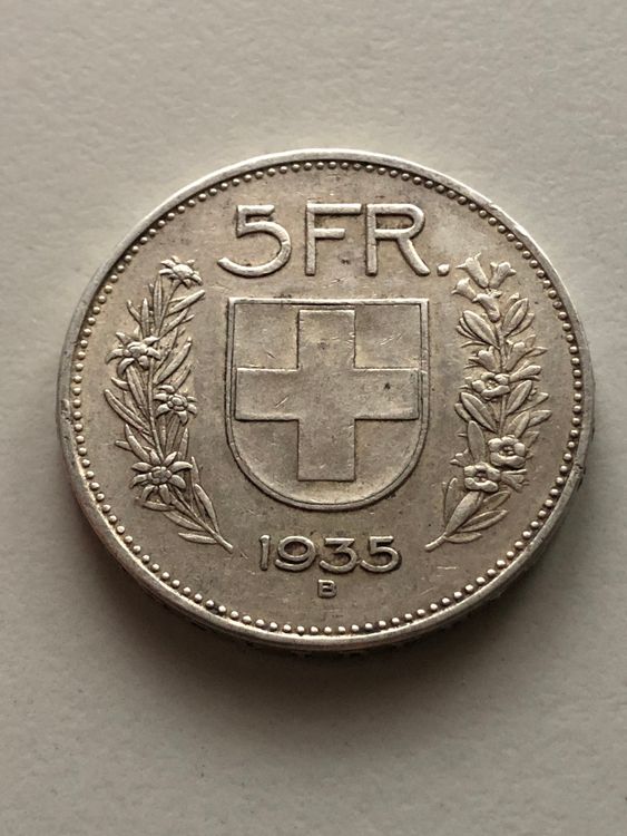 5 Fr. 1935 (Gebraucht) in Schötz für CHF 22 – mit Lieferung auf Ricardo ...