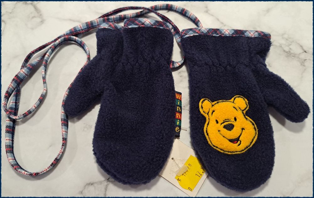 🌞 Fleece - Fäustlinge Winnie-the-Pooh Alter 4 - 12 Monate (Neu und ...