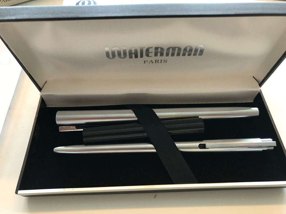 Vintage Waterman Graduate Füller & Kuli - Chromstahl - OVP (Gebraucht ...