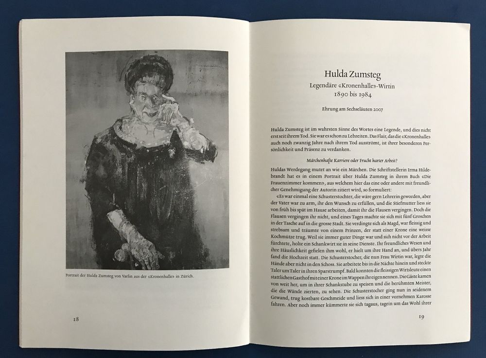 ANNA ZWINGLI – HULDA ZUMSTEG (Gebraucht) in Zürich für CHF 7 – mit ...