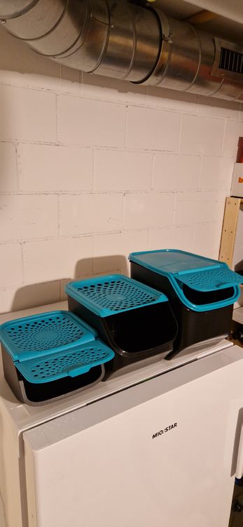 Tupperware 3er Set Box für Zwiebeln, Knoblauch & Kartoffeln (Gebraucht ...