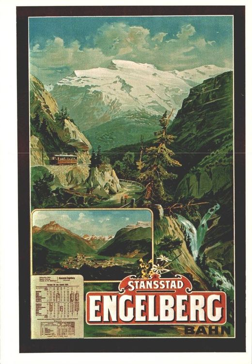 Plakatkarte Stansstad Engelberg Bahn (Gebraucht) in Luzern für CHF 1 – mit Lieferung auf Ricardo ...