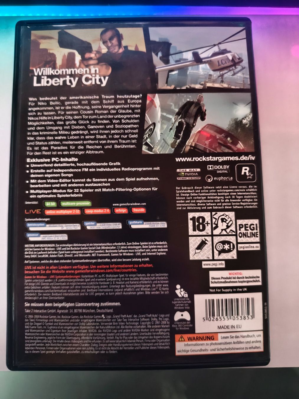 Grand Theft Auto IV - GTA 4 - PC DVD - Top Zustand! (Gebraucht) in ...