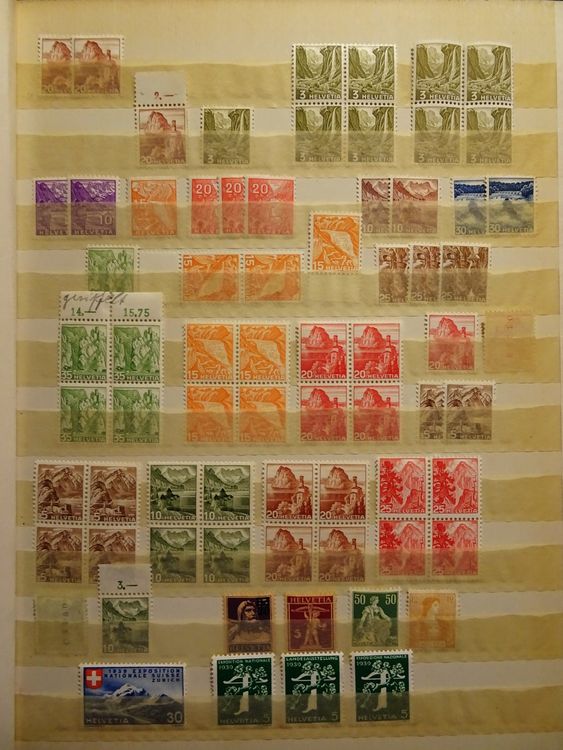 Briefmarken Schweiz postfrisch | Kaufen auf Ricardo