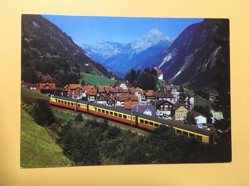 Wassen Uri mit TEE Zug der Gotthard Linie (Gebraucht) in Küttigen für ...