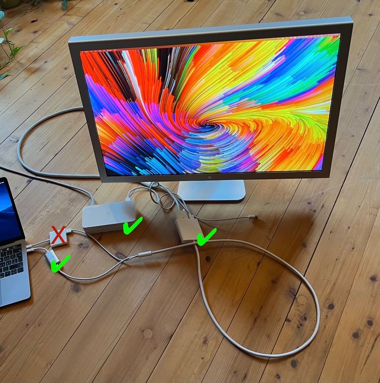 Apple 30” Cinema Display Monitor A1083 2560x1600 mit Adapter | Kaufen ...