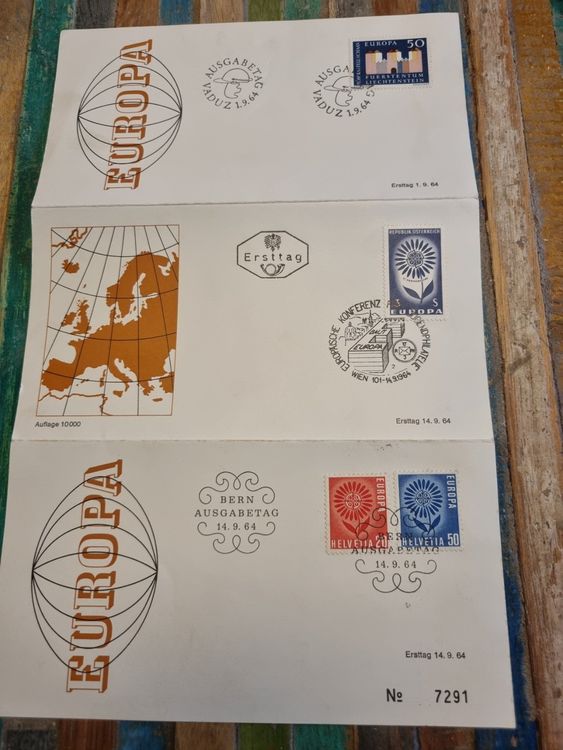 1964 FDC Folder Europa CH/FL/A (Gebraucht) in Arni AG für CHF 3 – mit Lieferung auf Ricardo kaufen