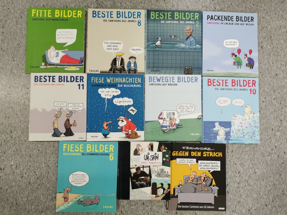 11x Comic Bücher Cartoon Lappan Beste Bilder, Fiese Bilder (Gebraucht) in Toffen für CHF 70 ...