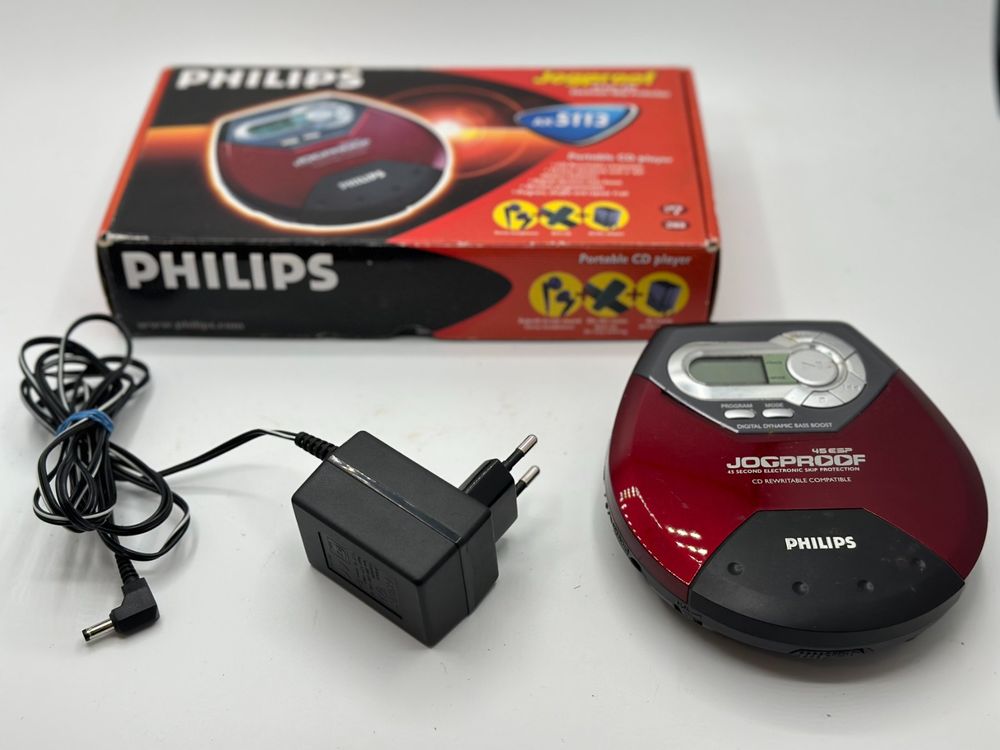 Philips Discman Baladeur Lecteur CD Player work ONLY on plug (Defekt ...