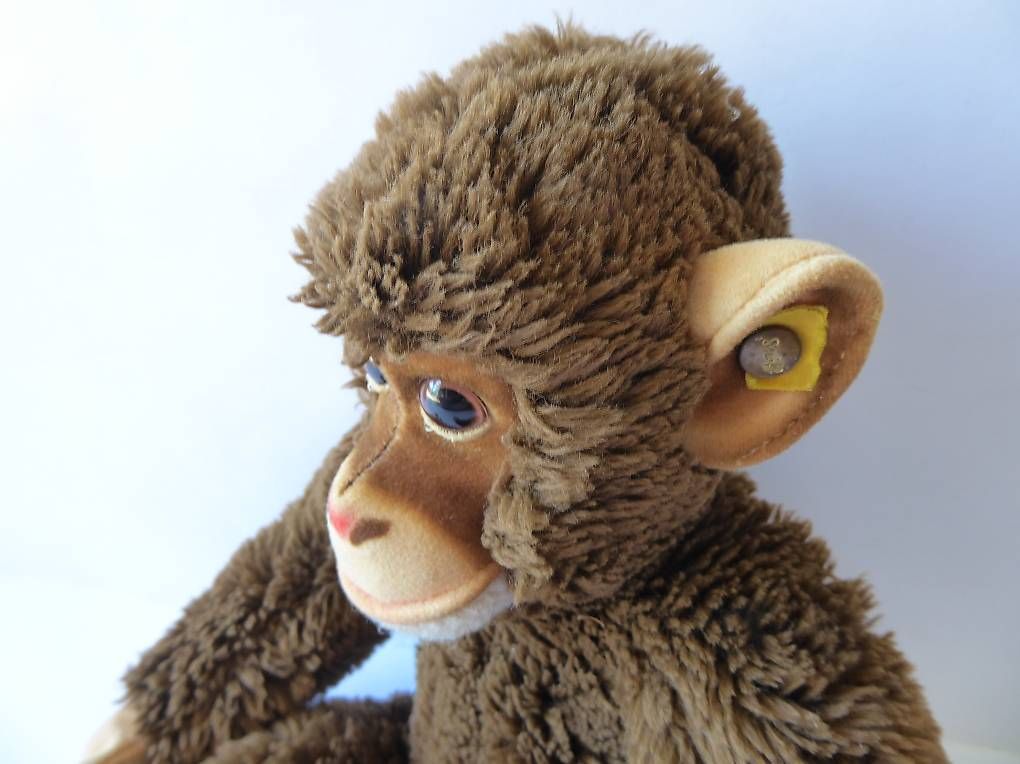Schöner Steiff Schlenkeraffe Jocko, 40cm, Knopf im Ohr (Gebraucht) in ...