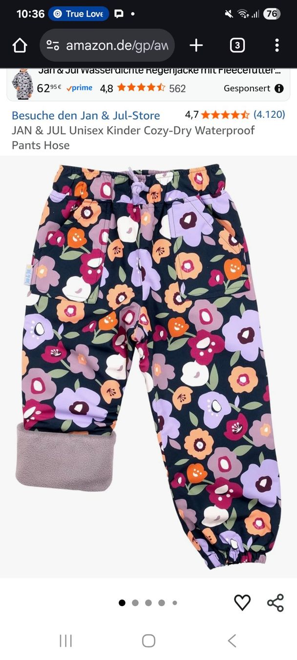 Jan and Jul Kinder Winterset - Wasserdicht und Fleece Lined (Gebraucht ...