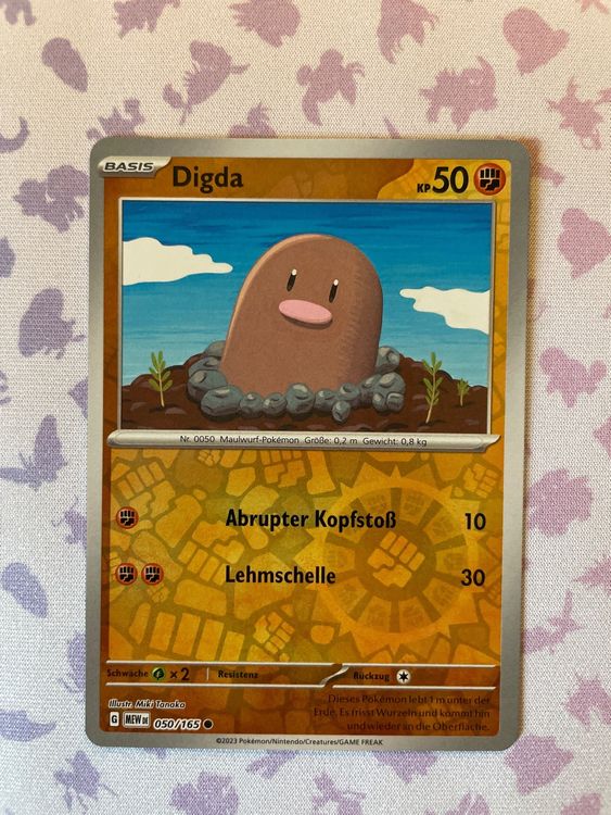 Digda 050/165 reverse Holo - Pokemon 151 DE (Neu (gemäss Beschreibung ...