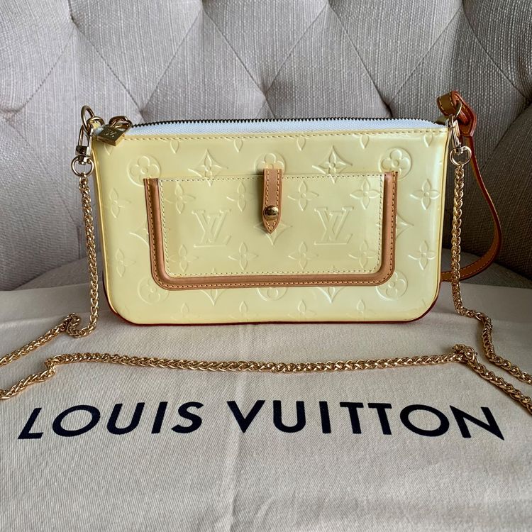 Original LOUIS VUITTON Mallory Square Vernis mit Zusatzkette | Kaufen ...