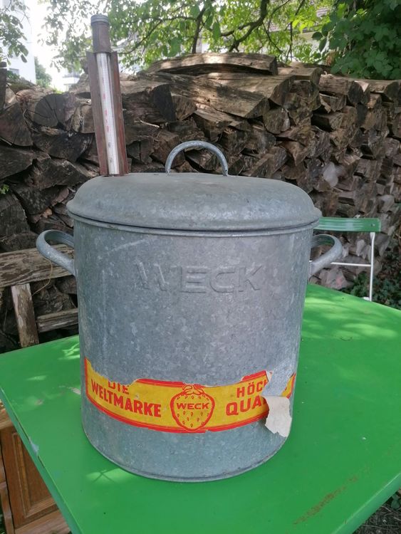 Alter verzinkter Einmach Topf von Weck (Gebraucht) in Sevelen für CHF 25 – mit Lieferung auf ...