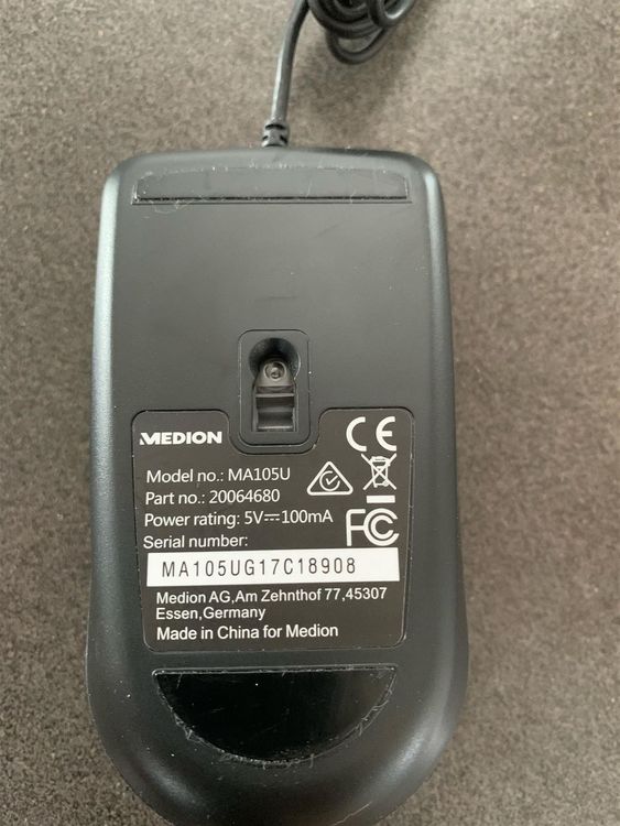 PC Mouse USB mit Kabel MEDION (Gebraucht) in Fribourg für CHF 10 – mit ...