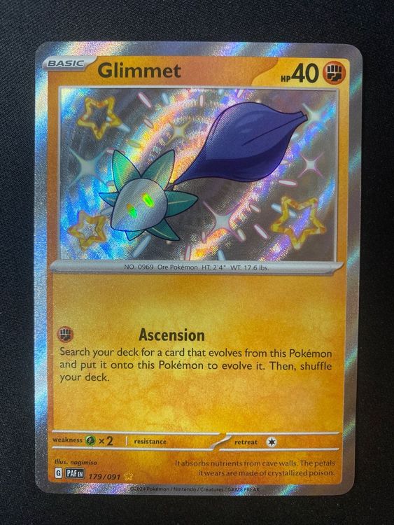 Shiny Glimmet 179 - Lumispross - Paldean Fates - EN (Neu (gemäss ...
